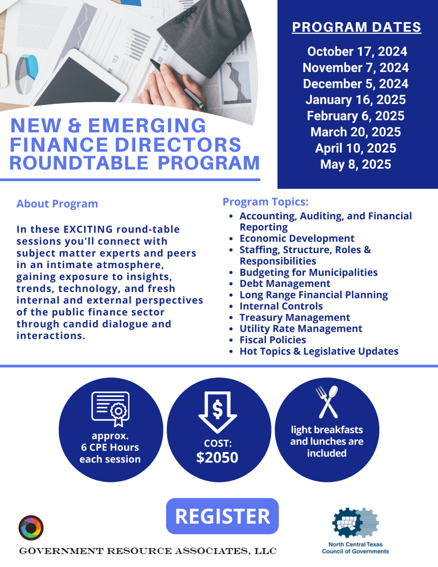 NCTCOG - New and Emerging Finance Directors Program